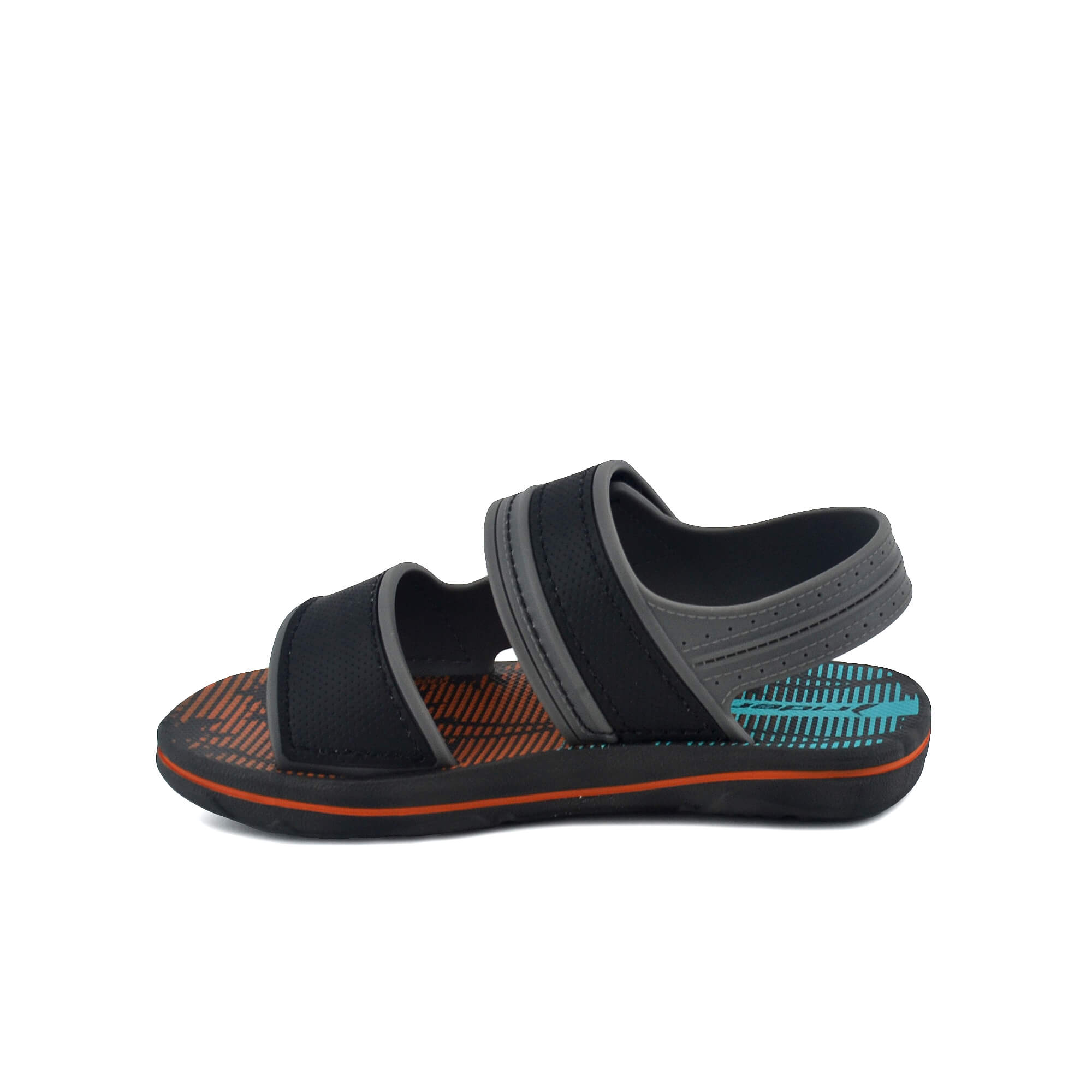 Sandalias Rider | Sandalia Rider Kids Negro/Gris - FerreiraSport