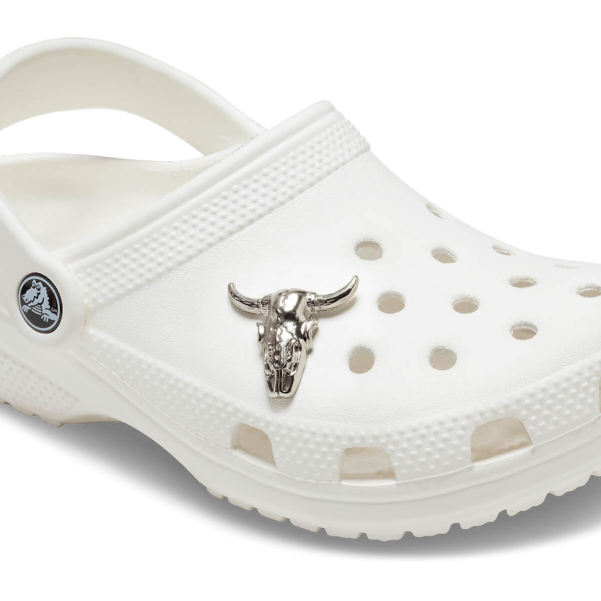 Pins Crocs | Pin Crocs Silver Cow Skull - Septimo Store