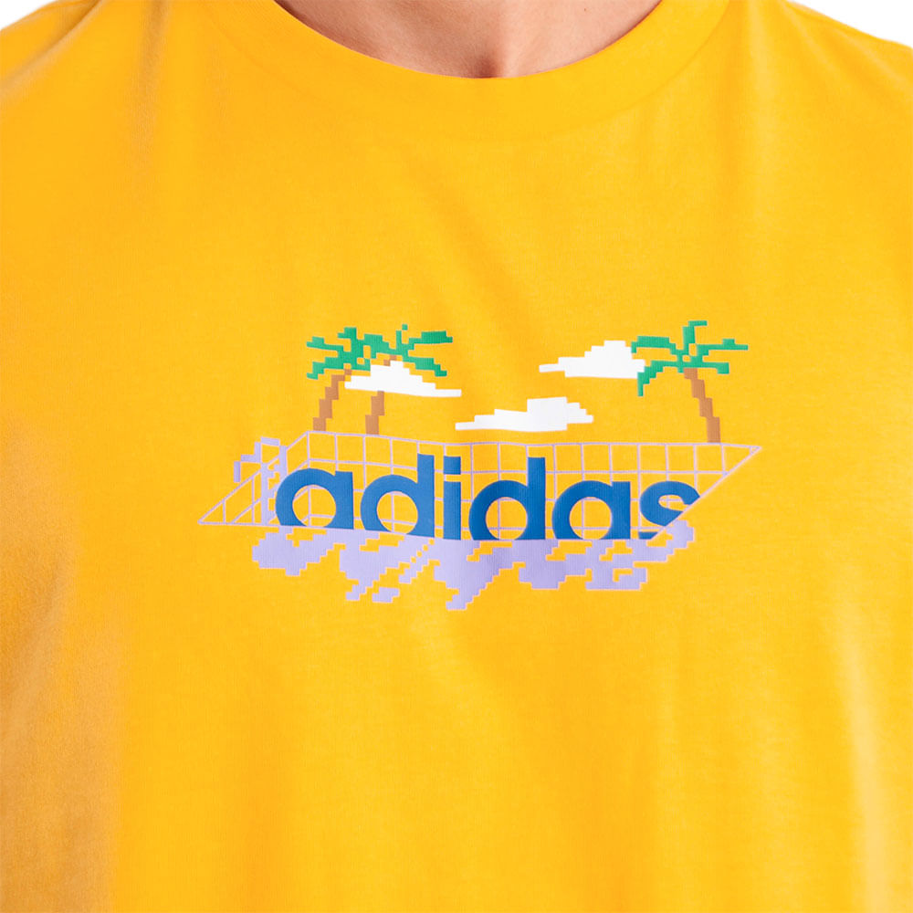 Remeras Adidas | Remera Adidas Linear Beach-Bit Graphic - FerreiraSport